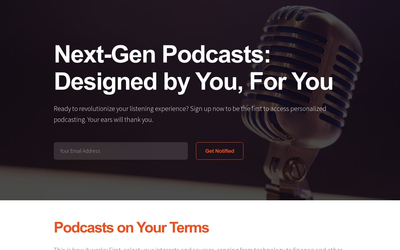 Personalized Podcasts Your Way: News, Finance, Sports & More